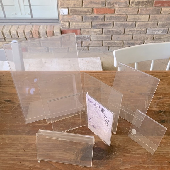 Office | Set Of Six Acrylic Sign Holders Or Picture Frames | Poshmark